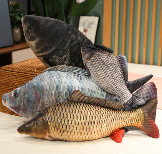 Fish Lifelike/3D Simulation Plush Toys 30/40/60/80/100cm -Tilapia/Carp ...